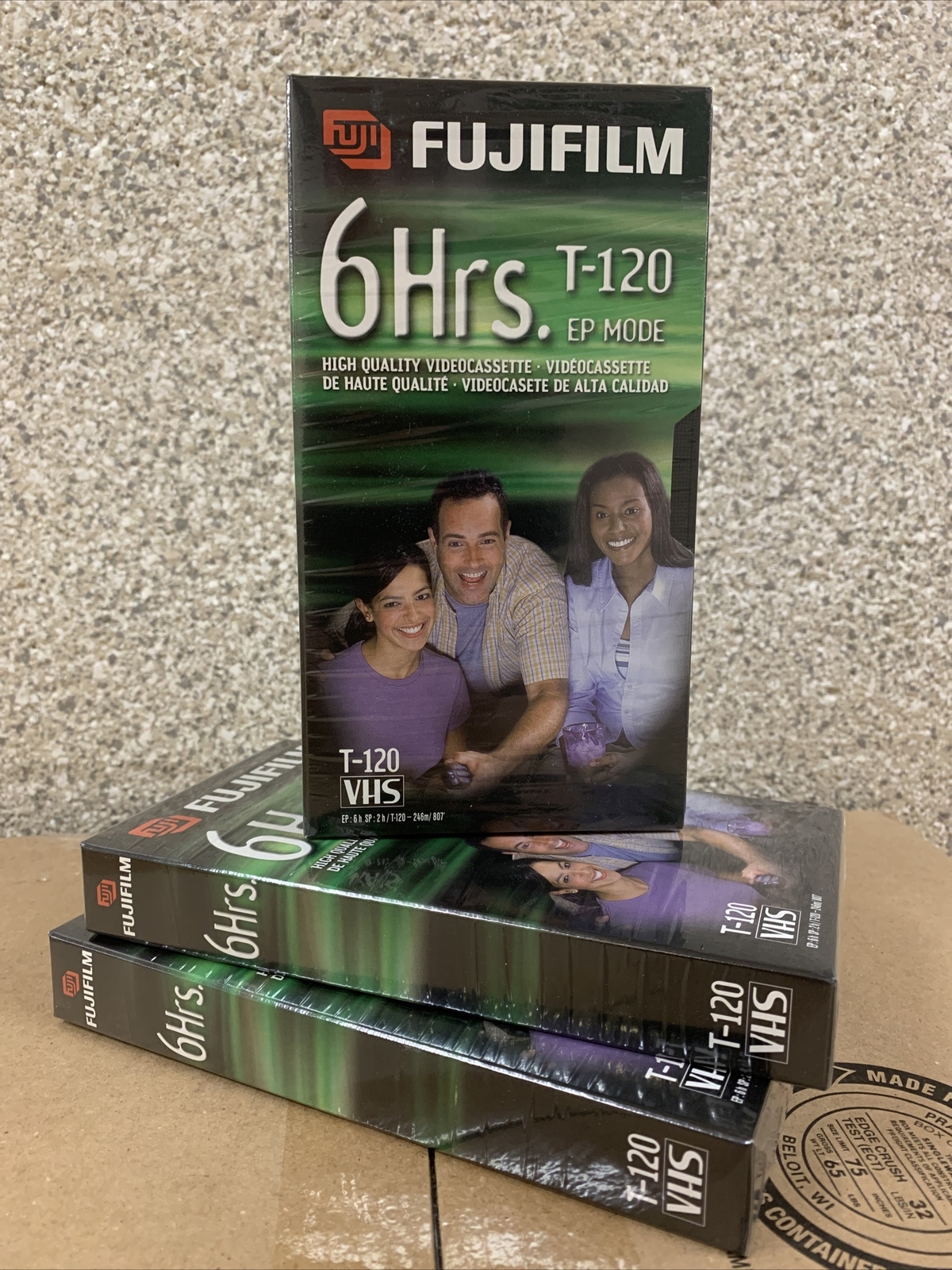 Fuji film 120 T120 EP 6 hour Blank New VHS Tapes - Lot of 3 | eBay