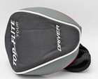 New Top Flite Tour Grey/Black/Red Driver Gold Headcover | eBay
