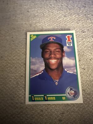 Donald Harris 661 1st Round Pick Score 1990 MLB Baseball Trading Card ...