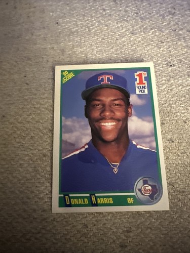 Donald Harris 661 1st Round Pick Score 1990 MLB Baseball Trading Card ...