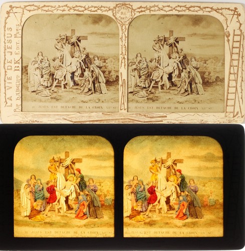 La Vie de Jésus Religion La Croix, Photo Stereo Diorama Albumine ...