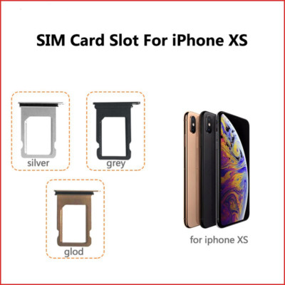 For Apple iPhone XS Single Nano SIM Card Tray Holder With Seal UK ...