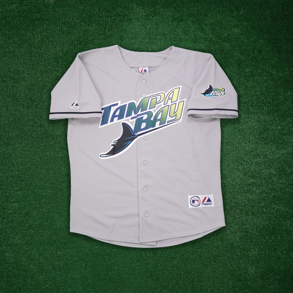 Evan Longoria 1999 Tampa Bay Devil Rays Men's Grey Road Throwback ...