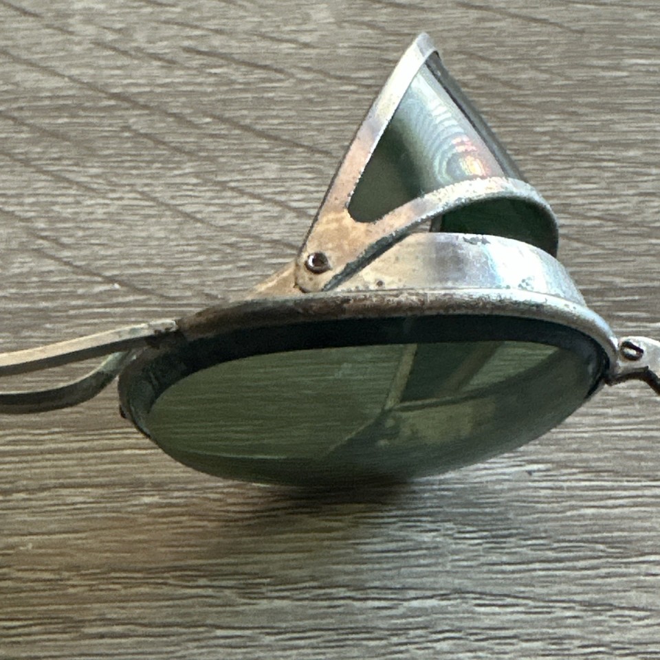 Antique American Optical Green Sunglasses Goggles Vtg Old Cool AO ...