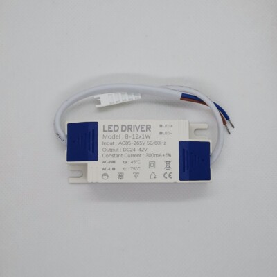 AC LED Driver +Shell 8~12x1W 300mA Power Supply f Lamp Light Bulb 8W 9W ...