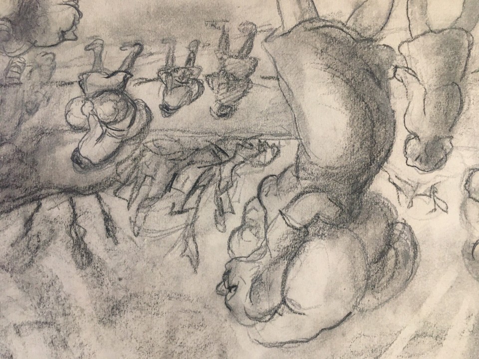 Very beautiful drawings War Exodus Civil Lead Mine Bombing Plane 1930 ...