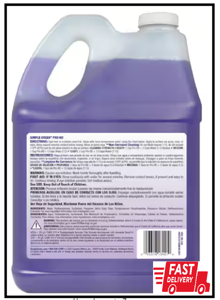 Simple Green Pro HD Heavy Duty Cleaner Degreaser and Deodorizer 128 Oz ...
