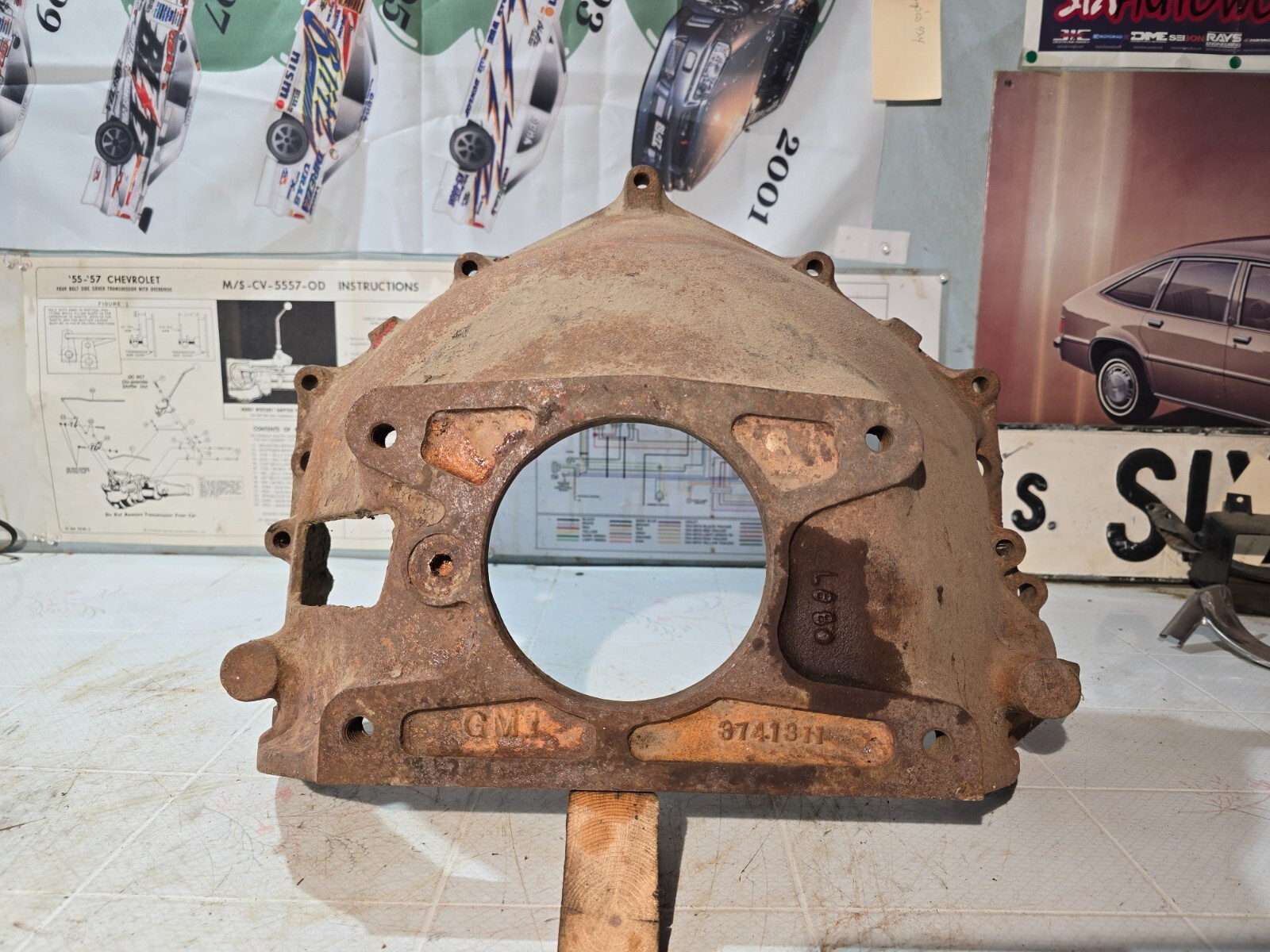 1957-1959 GM Chevrolet Passenger car 3741311 Date B87 OEM Bell Housing ...