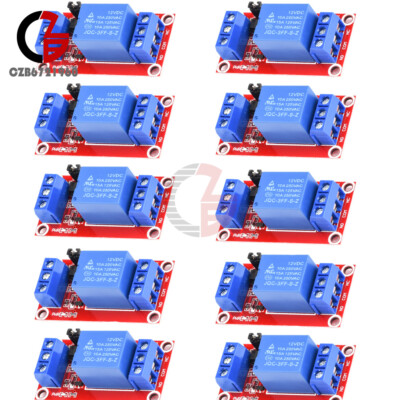 1-10pcs 12V 1Channel Module High/low level trigger Relay Module with ...
