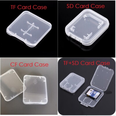 10Pcs TF SD CF Memory Card Case Holder Box Storage Hard Plastic ...