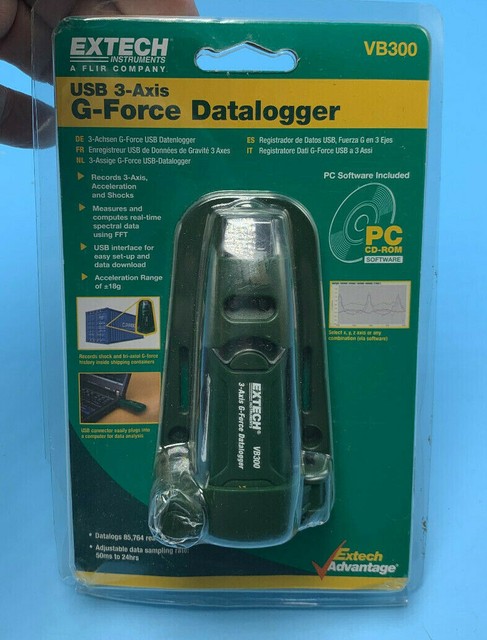 Extech VB300 Data Logger 3 Axis Vibration USB for sale online | eBay