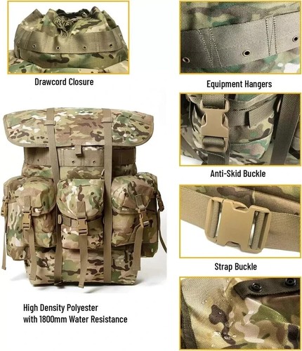 ALICE Large NP Pack Capricorn Camo w/ UTX Buckles + Side Pouches 1000D ...