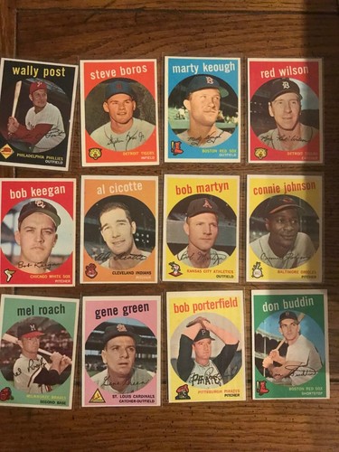 Bob Martyn 1959 Topps Baseball (Card Sale Is For The Card In Title ...
