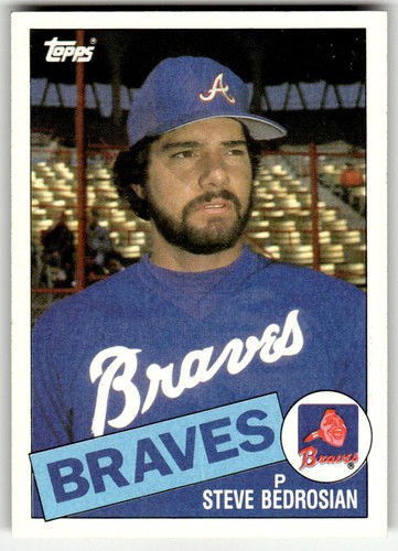 1985 Topps #25 Steve Bedrosian Atlanta Braves Baseball | eBay