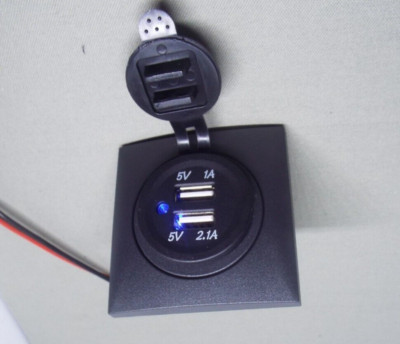 Caravan Camper Motorhome Berker 12v USB Socket with anthracite frame ...