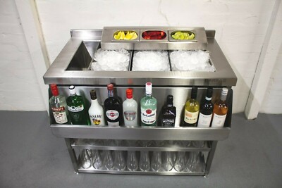 Stainless Steel 1000mm Insulated Ice Well Cocktail Station | eBay UK