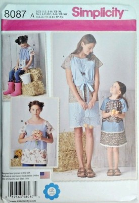 Simplicity 8087 - S0897 Mother Daughter Matching Dress Sewing Pattern ...