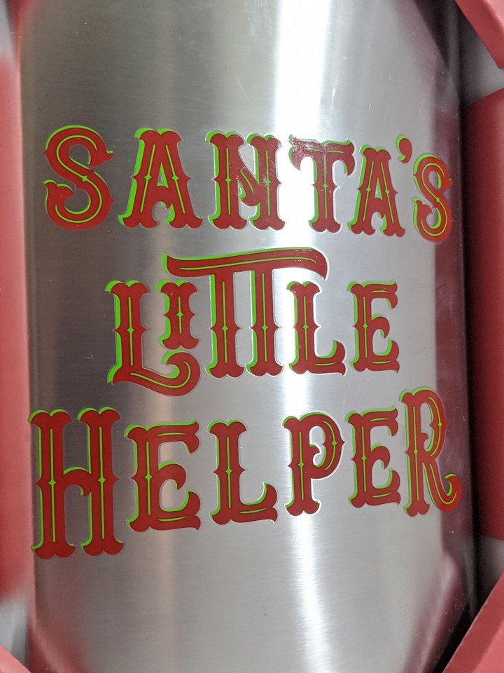 Flask "SANTAS HELPER" BIG HIP FLASK 64 OZ. -Barrel NO. 72 - SANTAS ...