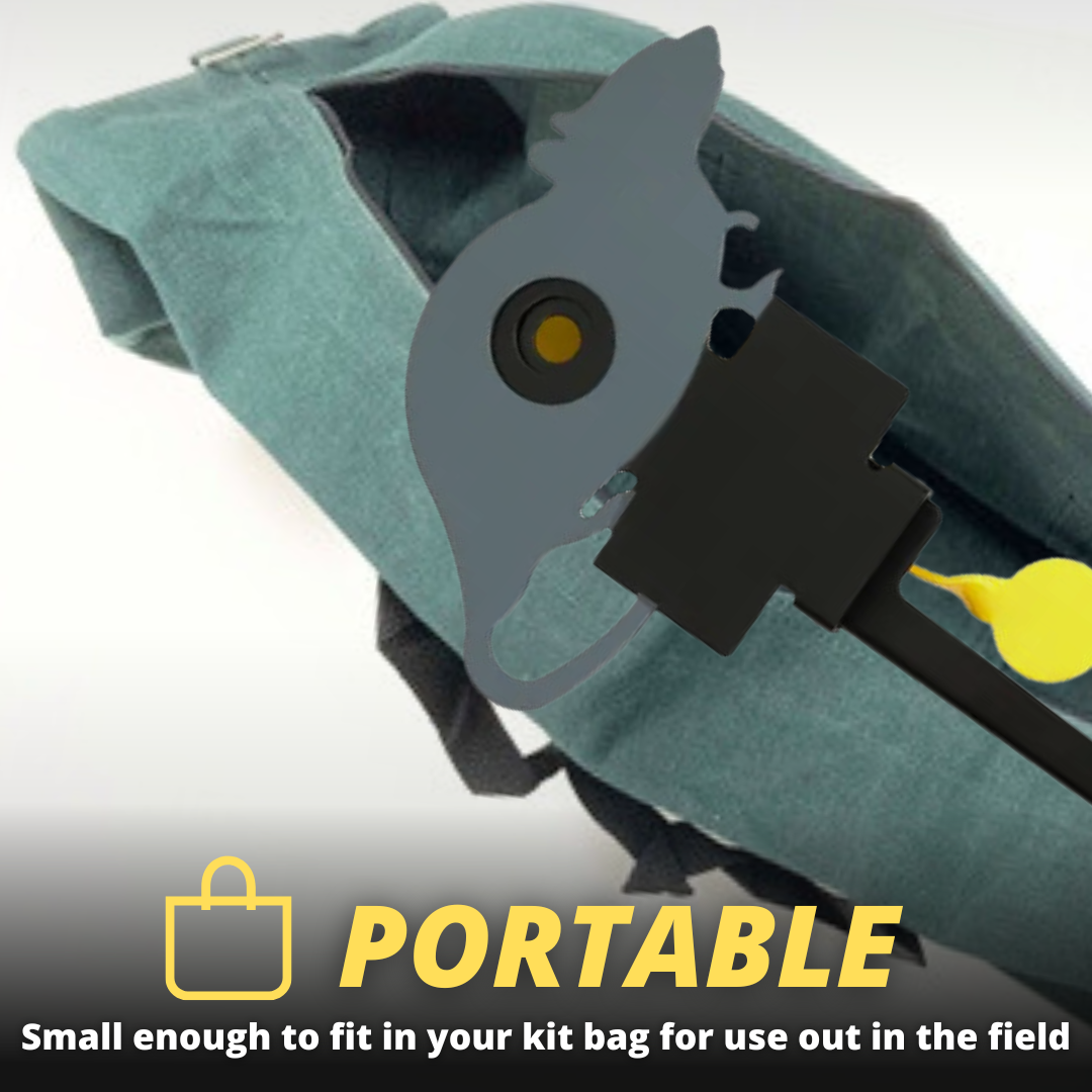 Self Resetting Shooting Target Rat Garden Airgun Practice Metal Animal ...