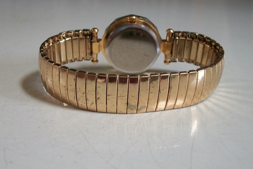 Women's Gold Finish Stretch Band Fashion Casual Watch | eBay