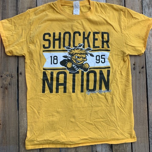 WSU Wichita State Shocker Nation 1895 Mens T-Shirt Size M | eBay