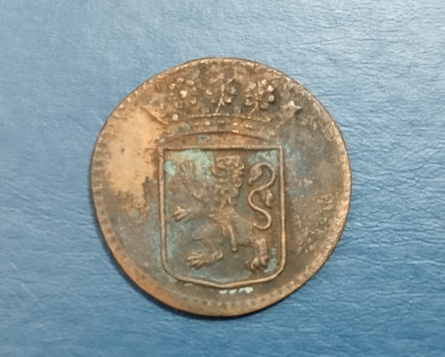 1742 Dutch Netherlands Colonial Voc Duit New York Penny Holland GRADE ...