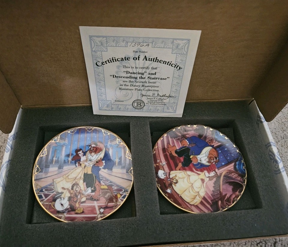 Complete Disney Masterpiece Mini Plate Collection COA, Original Boxes ...