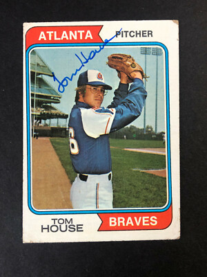 Tom House Braves Signed 1974 Topps Baseball Card #164 Auto Autograph | eBay