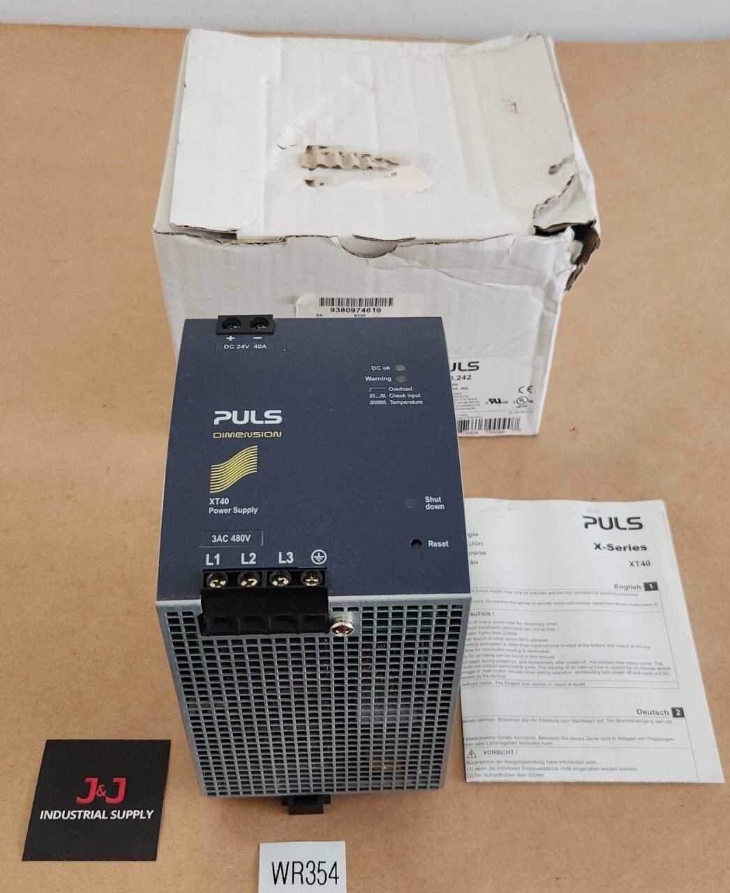 *BRAND NEW* PULS XT40.242 Semi Regulated Power Supply 3~Ph 24V 960W ...