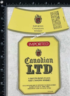 Canadian LTD Canadian Whisky Label - CANADA | eBay