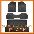 Fits 3PC FORD Excursion Black Rubber Floor Mats & 1PC Cargo Trunk Liner ...