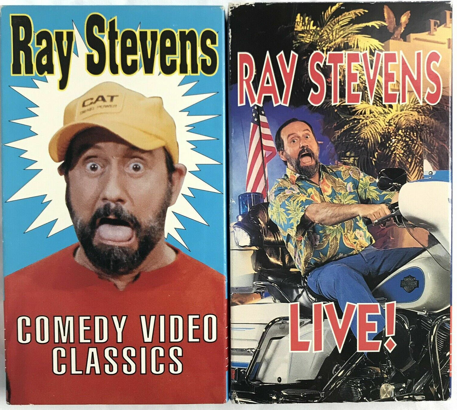 Ray Stevens Comedian VHS Lot of 2 Live! and Comedy Video Classics 90s ...