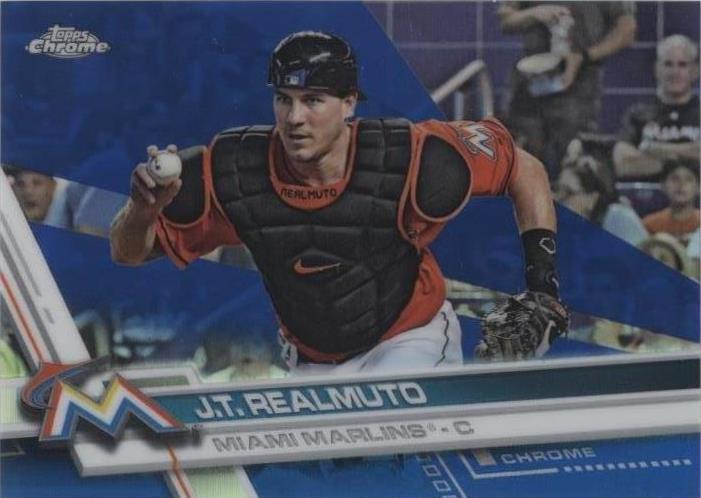 2017 Topps Chrome - J.T. Realmuto #191 Blue Refractor /150 for sale ...