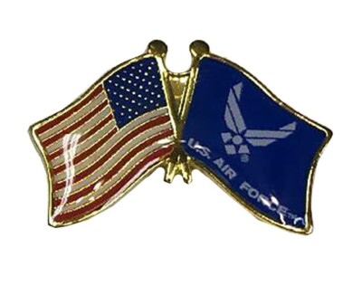 USA & Air Force Wings Flag Bike Motorcycle Hat Cap Lapel Pin HP6160 | eBay