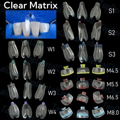 Clear Matrix Dental Anterior Posterior Transparent BT Matrices Fit ...