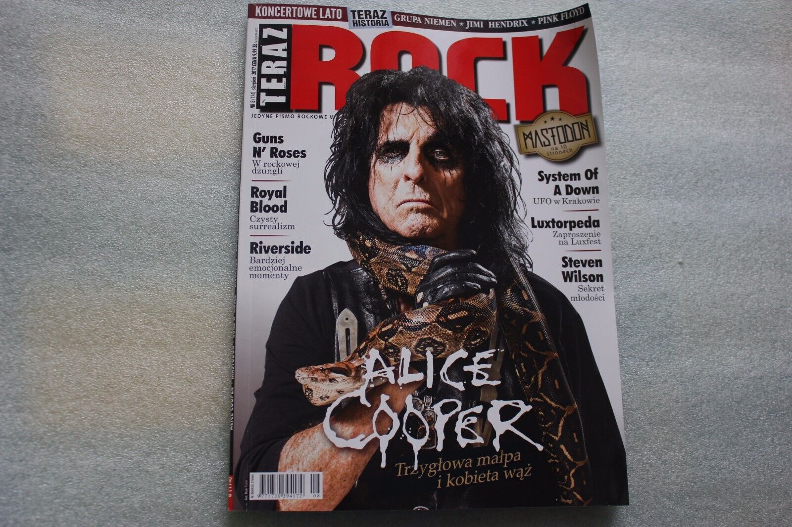 Teraz Rock 8/2017 ALICE COOPER, Pink Floyd, Guns N'Roses,Killing Joke ...