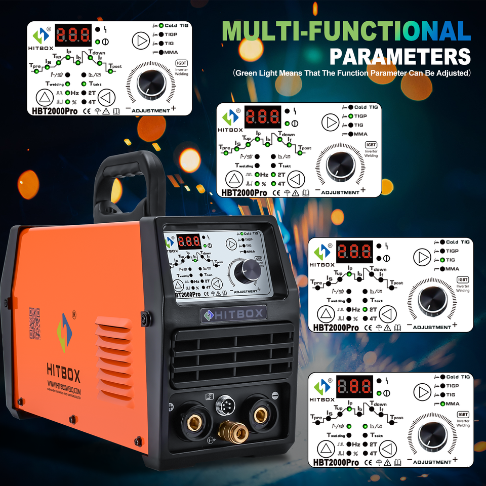 2T/4T Cold TIG Welding Machine HF TIG/Pulse TIG/MMA Welder Inverter ...