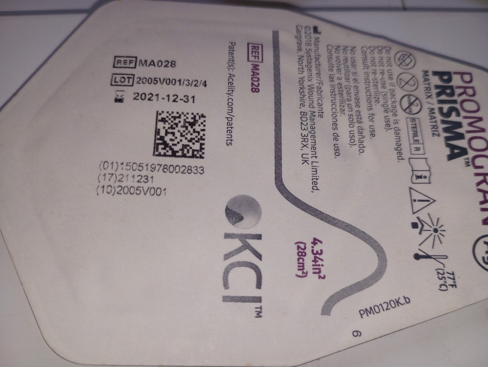 Lot of 6 Promogran Prisma Matrix AG 4.34 sq in MA028 - READ | eBay