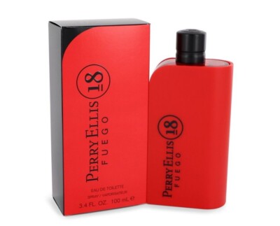 Perry Ellis 18 FUEGO Cologne for Men Eau de Toilette Spray 3.4 oz - New ...
