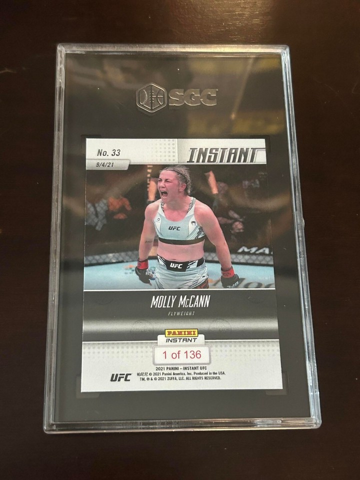 2021 Panini Instant UFC Molly McCann Rookie RC #33 #/136 SGC 9.5 | eBay