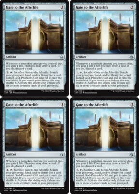 4x GATE TO THE AFTERLIFE Amonkhet MTG Artifact Unc | eBay
