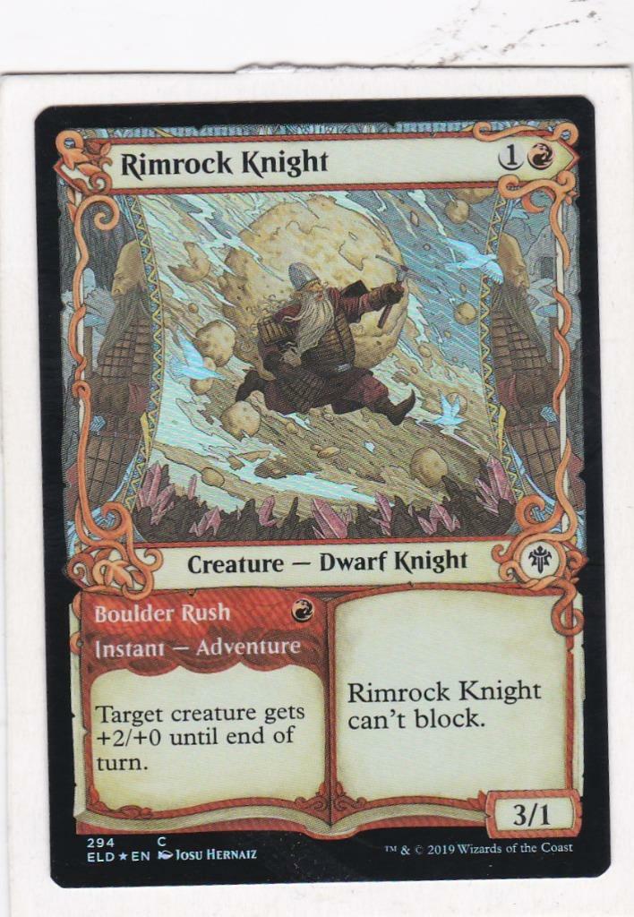Magic: MTG: Throne of Eldraine: Foil: Rimrock Knight #294 (Showcase) | eBay