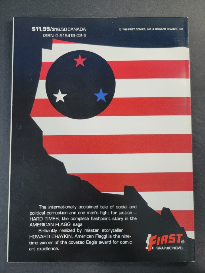 American Flagg! Hard Times First Comics Graphic Novel #3 1985 Howard ...