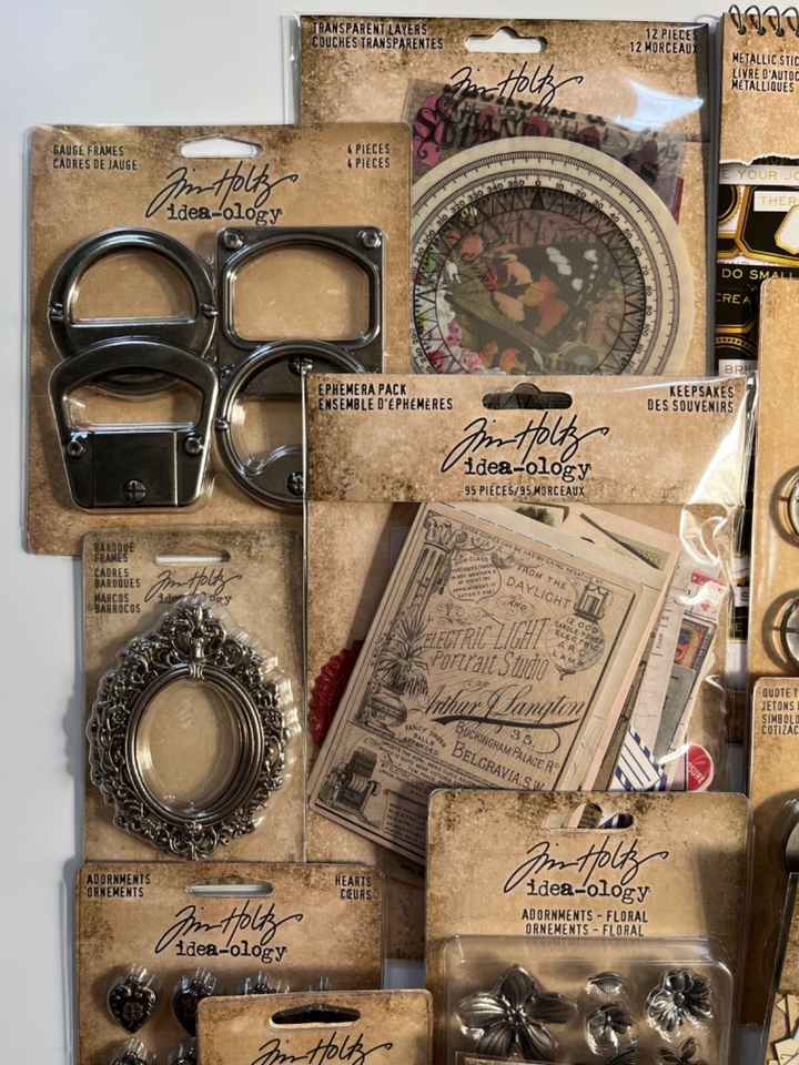 Tim Holtz idea-ology Scrapbooking Adornments Embellishments Ephemera ...