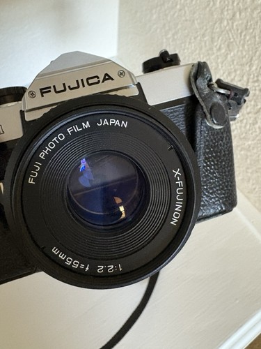 Fujica STX-1 35mm SLR Camera w/ X-Fujinon 55mm f/2.2 Lens & Case | eBay