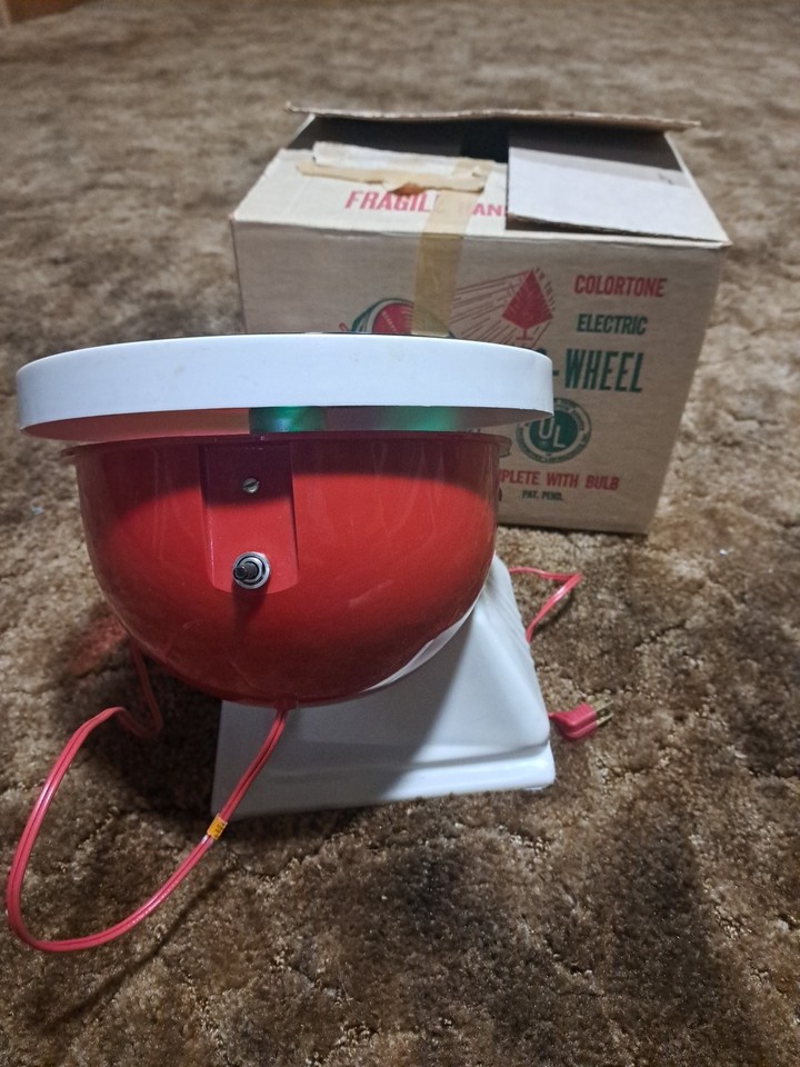 Vintage Colortone Roto-Wheel Color Wheel Aluminum tree NOT WORKING | eBay