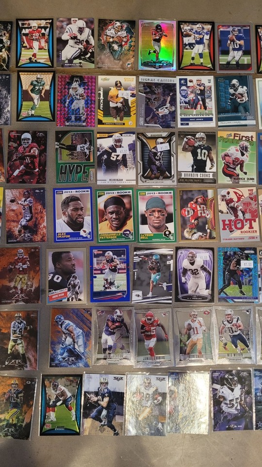 Football Sports Cards Lot 🔥🔥🔥 Inserts, Rookies, Numbered Cards - 98 ...