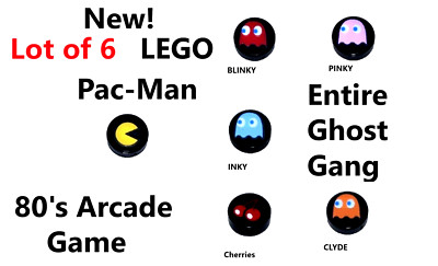 New LEGO Pac-Man Set Ghost GANG Pinky CLYDE Blinky INKY PACMAN Video ...