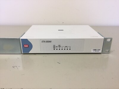RAD ETX-203AX Carrier Demarcation Device w/ Power Supply and Rack Mount ...