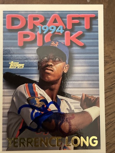 TERRENCE LONG Autographed 1995 Baseball Card New York Mets | eBay